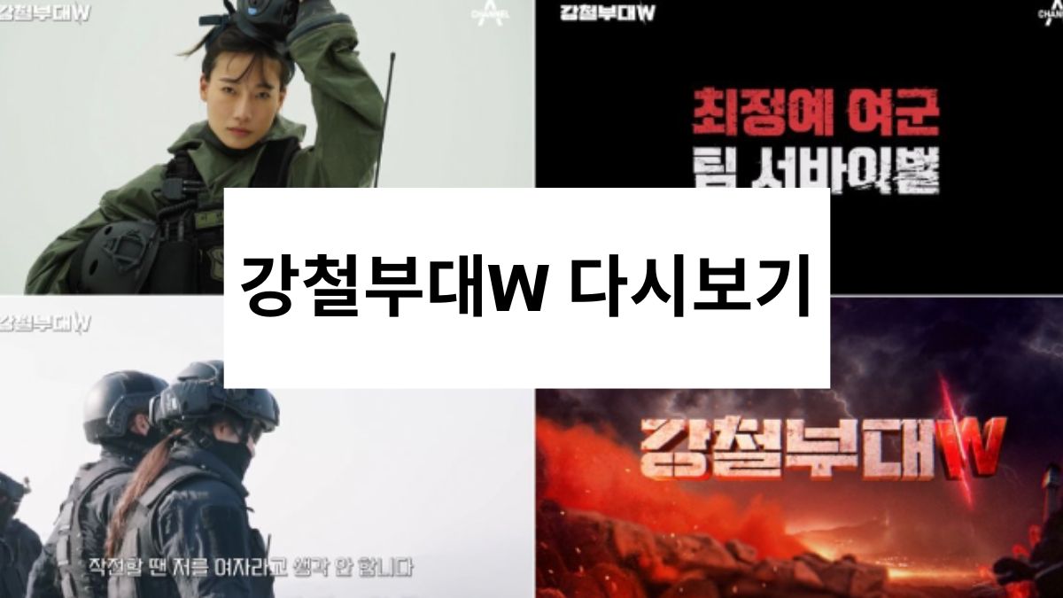 강철부대w 다시보기 재방송 보러가기 지원자 모집 신청 하기 방법 출연진 방송시간 회차정보 1회 2회 3회 4회 5
