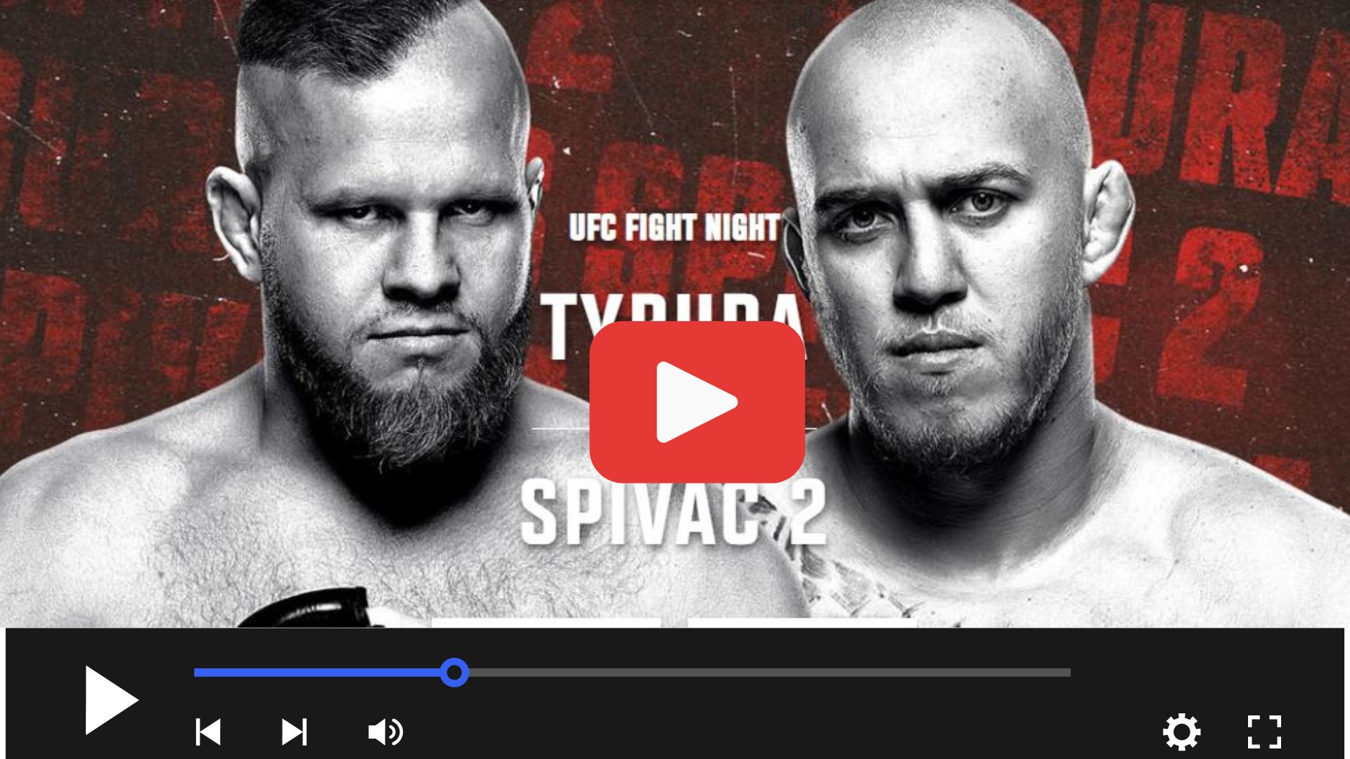 마르신 티뷰라 세르게이 스피박 Ufc On Espn 61 중계 경기일정 전적 방송 사이트 하이라이트 생중계 좌표 채널 2024년
